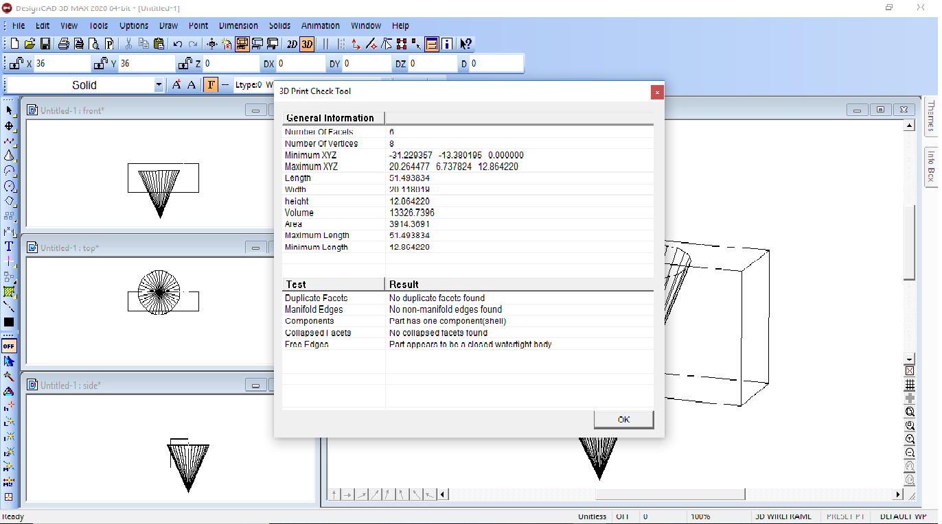 3D Print Check - DesignCAD 2021 User Guide
